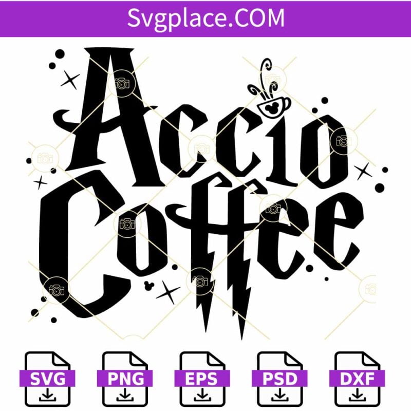 Accio Coffee SVG, Harry potter accio coffee svg, Accio Coffee Harry ...
