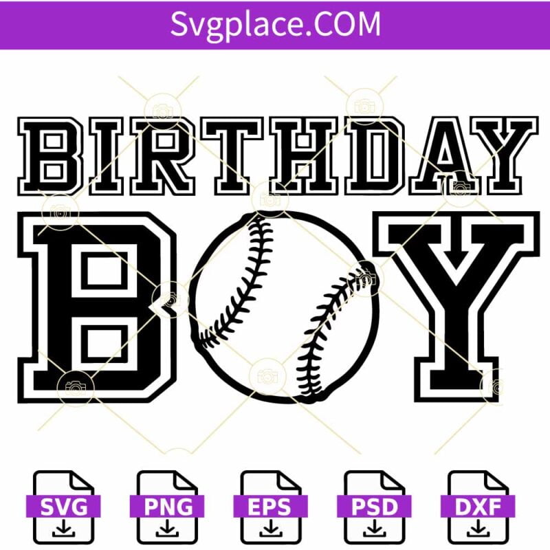 Baseball Birthday Boy SVG, Birthday Boy SVG, Baseball Theme SVG ...