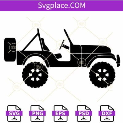 Jeep Silhouette SVG, Jeep svg, Jeep clipart svg, Jeep car svg, Offroad ...
