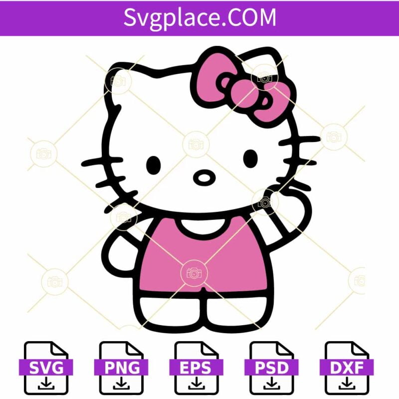 Kawaii Kitty Svg, Cute Cat SVG, Kawaii Kitty Clipart svg, Cat svg