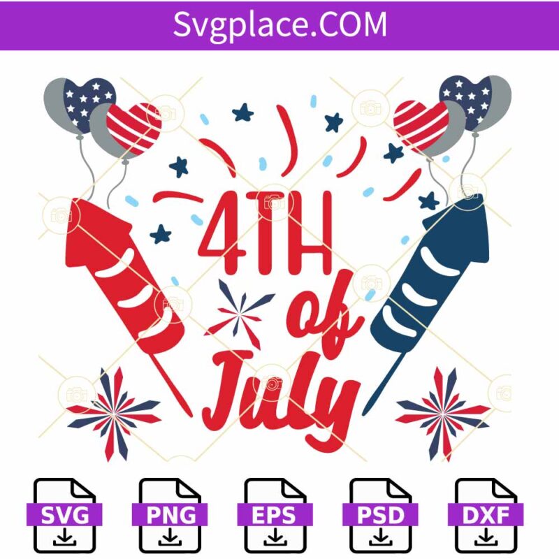 4th of July Firecrackers SVG, Patriotic SVG, 4th of July SVG, Fourth Of ...