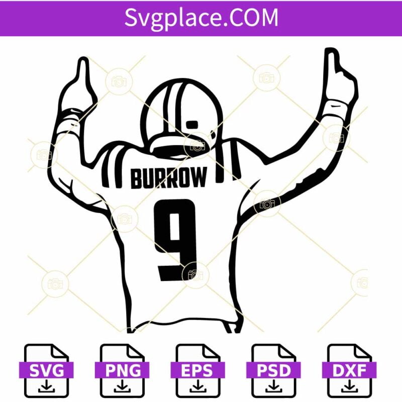 Burrow bengals svg, Bengals SVG, Joe Burrow SVG, Burrow football Shirt svg