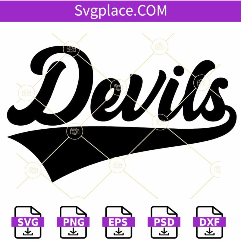 Devils football svg, Red Devil Football svg, Football svg, Bobcats ...