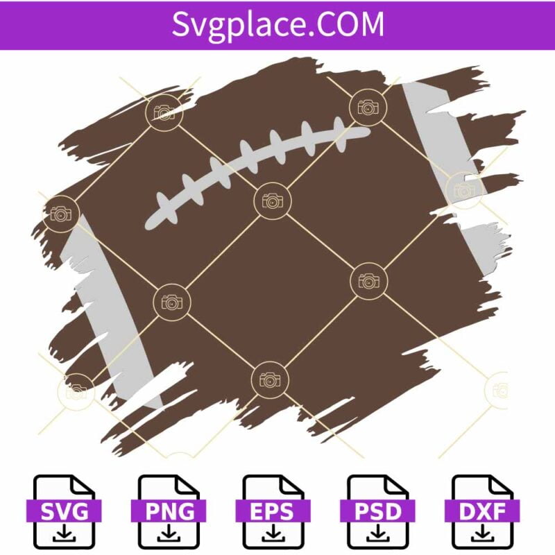 Football paint stroke svg, Football Brush Stroke svg, Sports svg ...