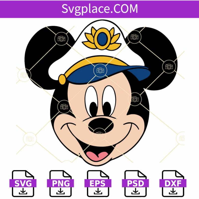 Mickey Cruise Captain SVG, Cruise svg, Mickey Cruise Captain Svg