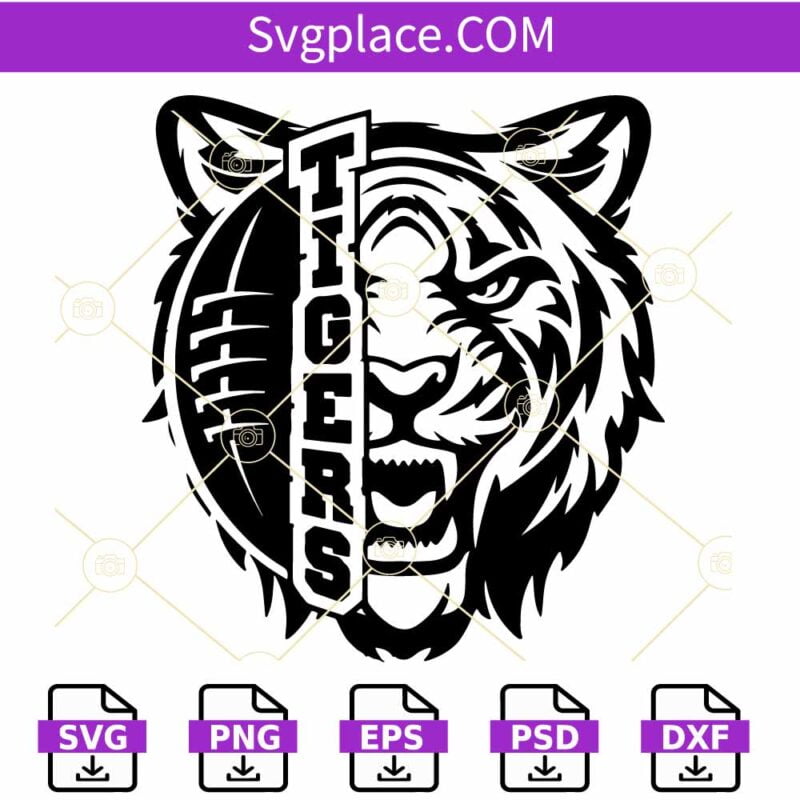 Tigers Football svg, Tigers Football Png, Game day svg, Tigers mascot svg
