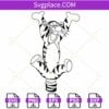 Bouncing Tiger SVG, Tigger SVG, Tigger Clip Art SVG, Tigger SVG fileS ...