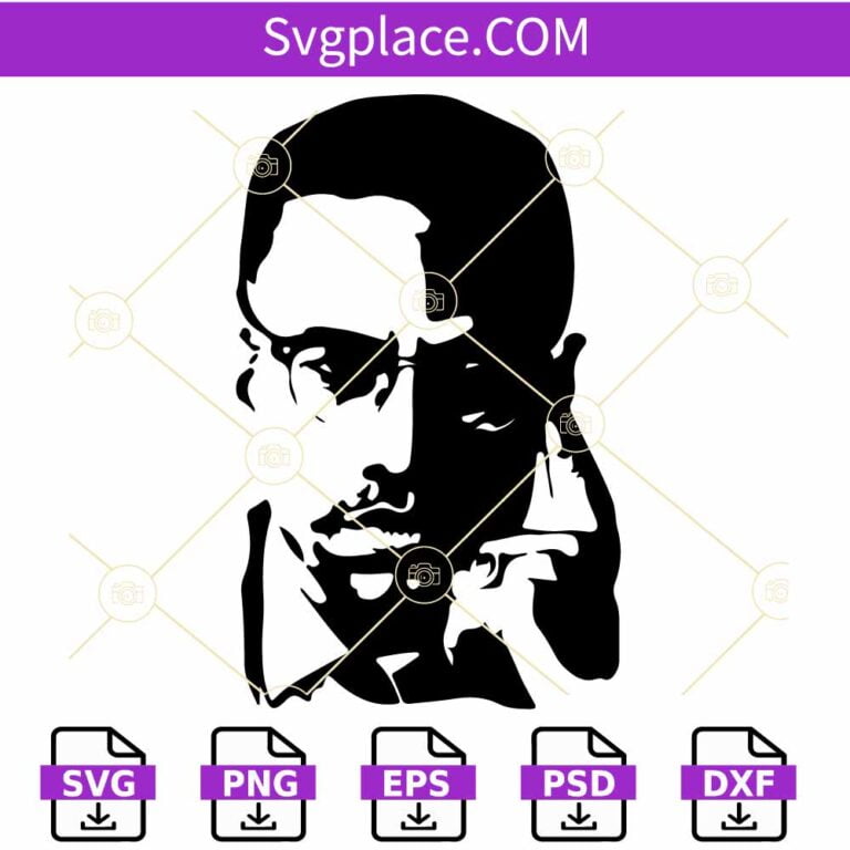 Malcolm X svg, Black Lives Matter SVG, Malcolm X Clipart SVG