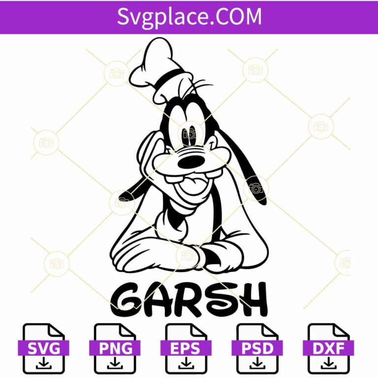 Garsh Goofy SVG, Garsh Goofy Vector Svg, Goofy Ears SVG, Disney SVG