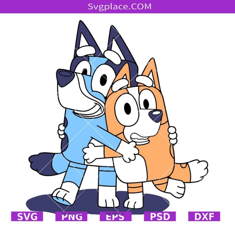 Bluey SVG Bundle Cut Files for Cricut and Silhouette